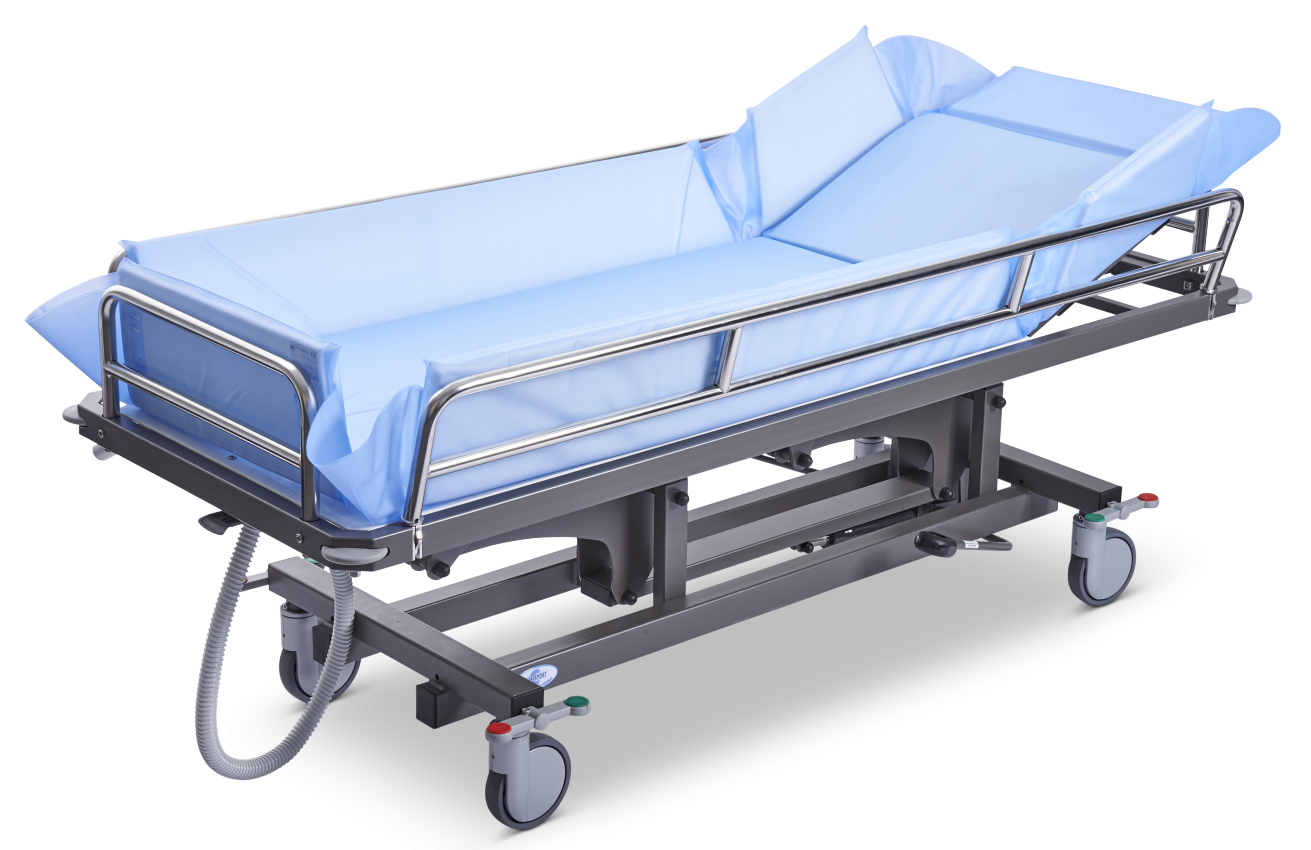 Barella Adult Shower Trolley | Height Adjustable Shower Trolley